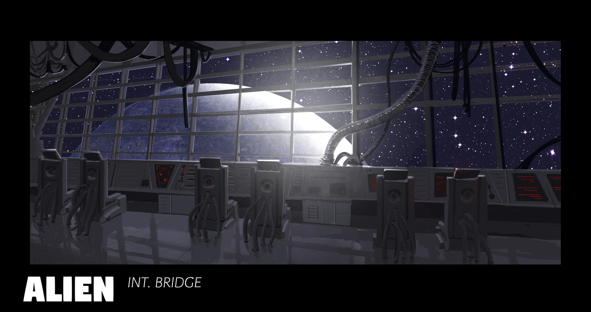 ArtStation - Ship Bridge- Alien