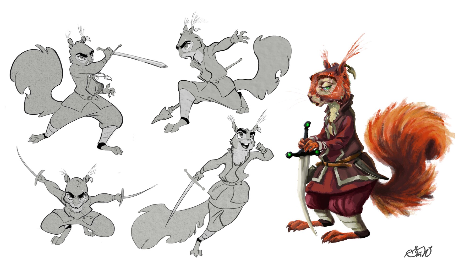 ArtStation - Squirrel Warrior