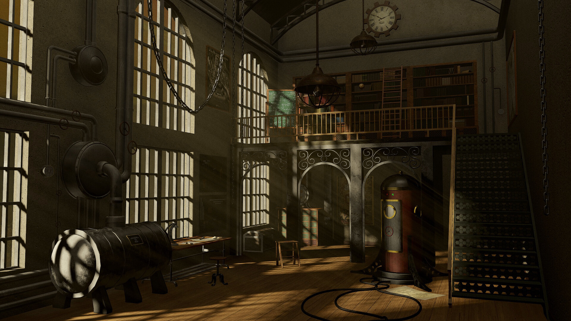 ArtStation - 3D Steampunk Stage