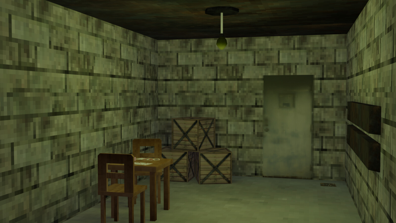 David Driver-Gomm - PS1-Styled Basement Scene