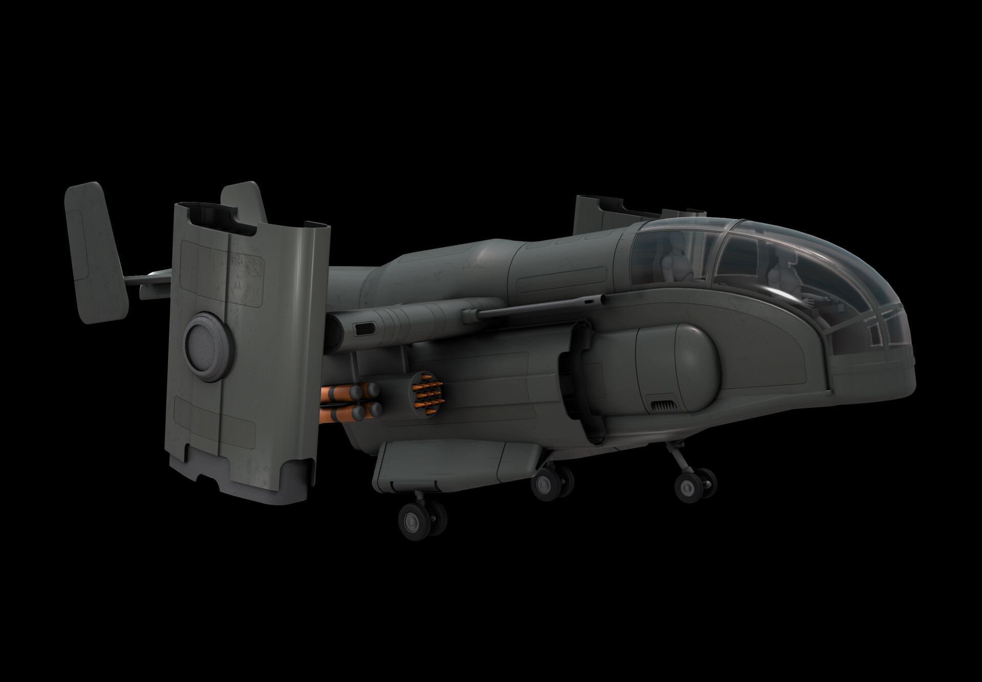 Paul McKay - VTOL Gunship Concept - WIP 4