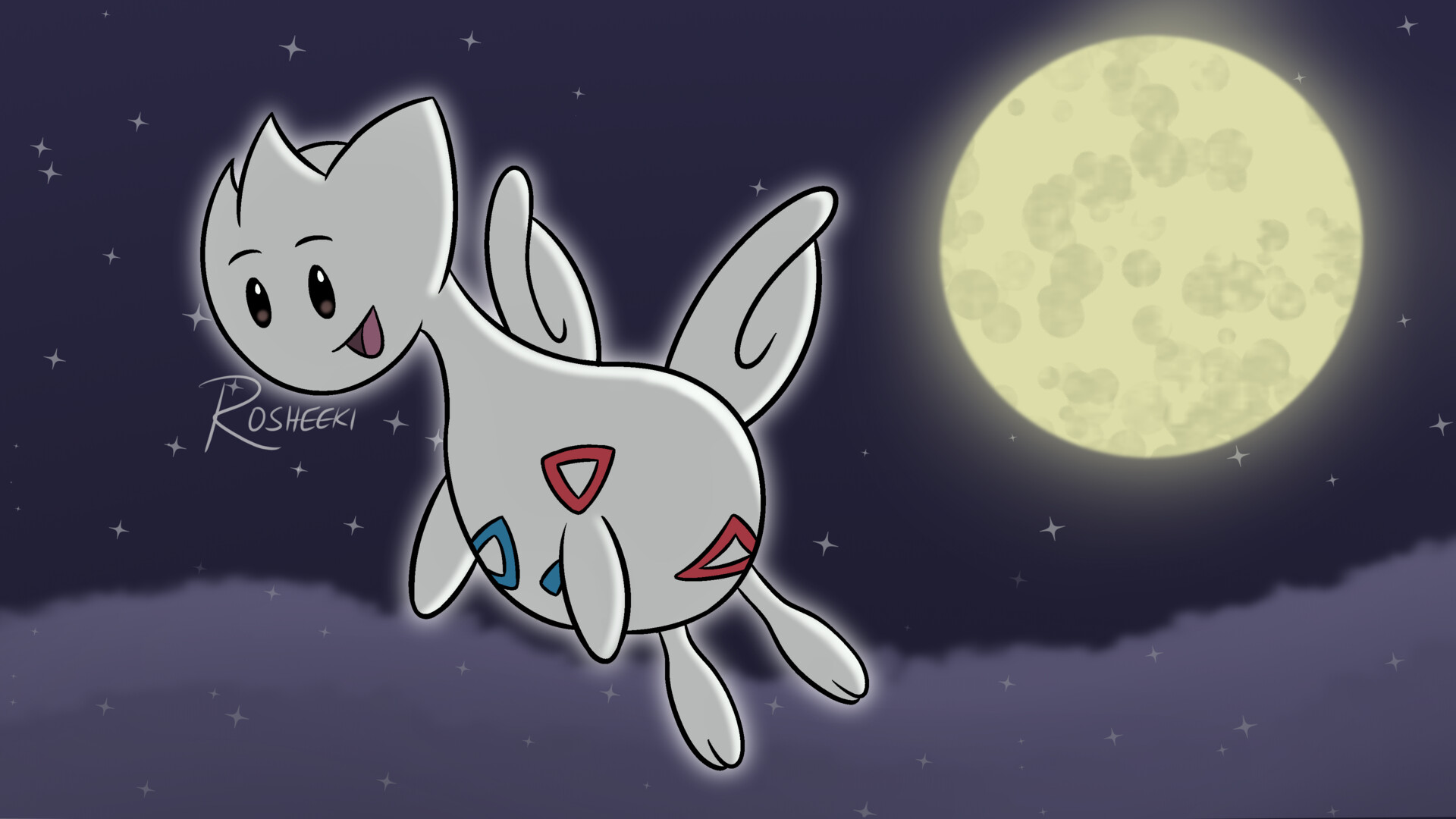 ArtStation - Togetic in the Sky