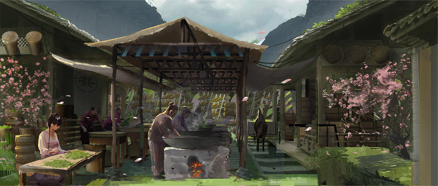 ArtStation - an ancient tea workshop