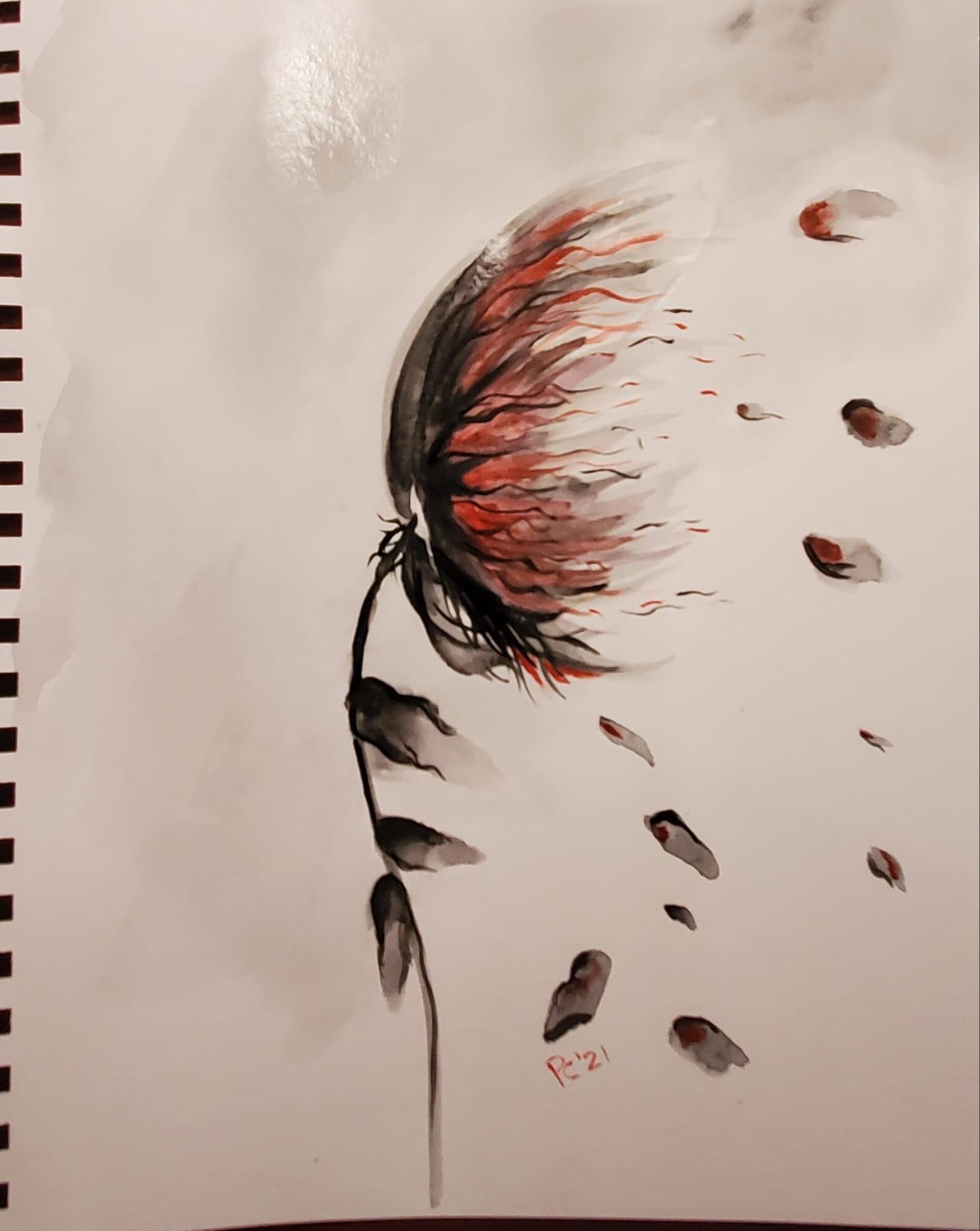 ArtStation - Gloomy flower