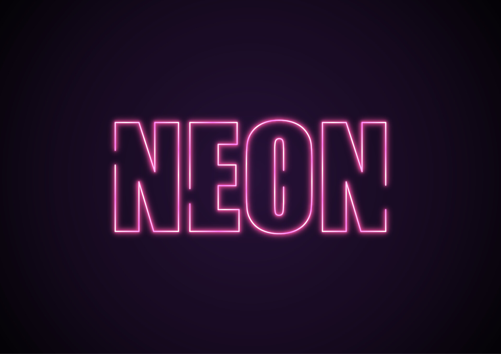 ArtStation - NEON - Typography Exercise
