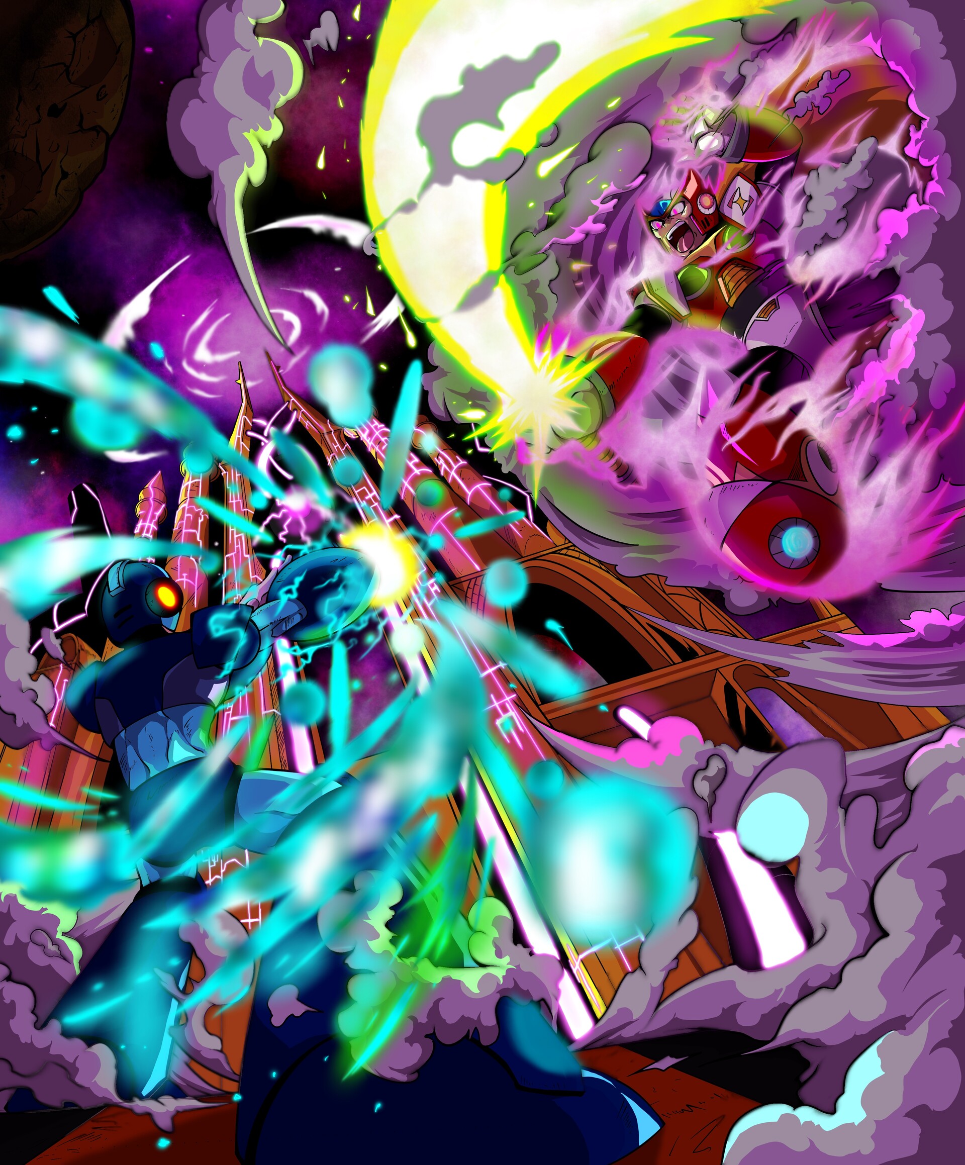 ArtStation - Mega man vs Zero