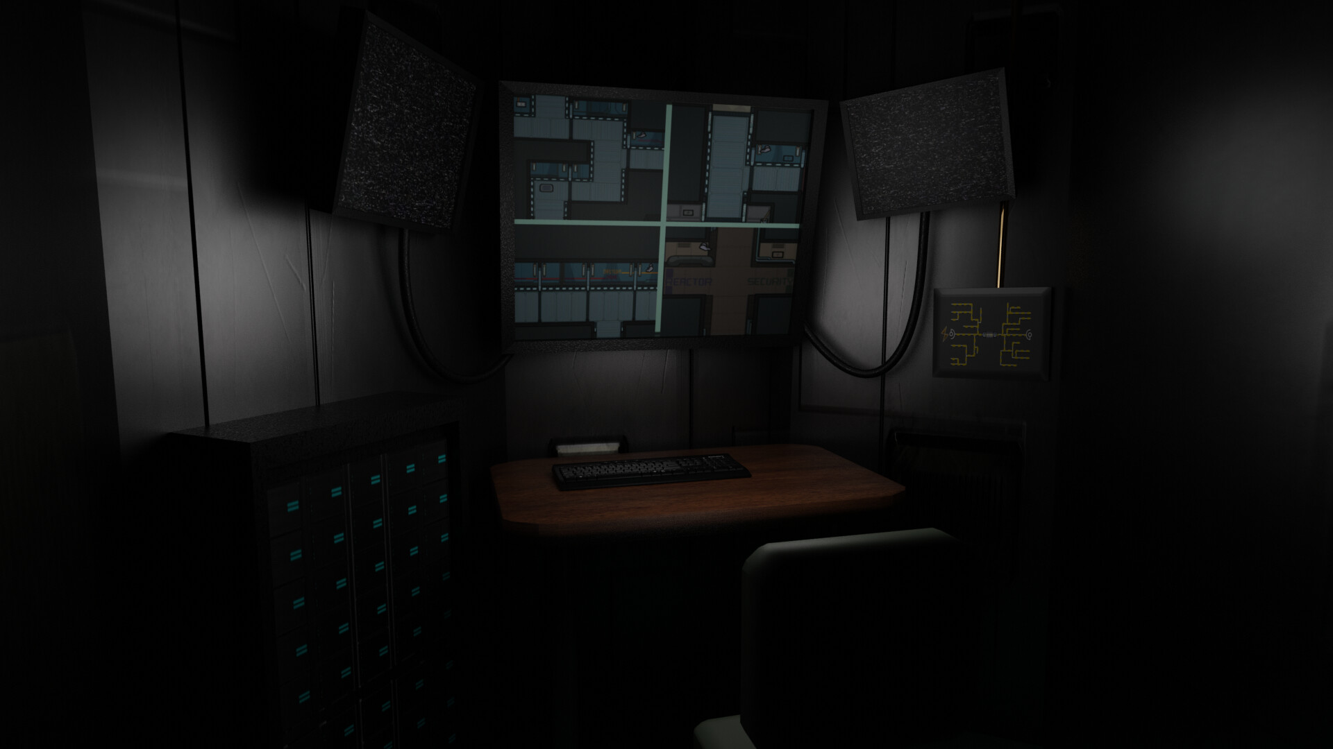 ArtStation - Realistic among us security room