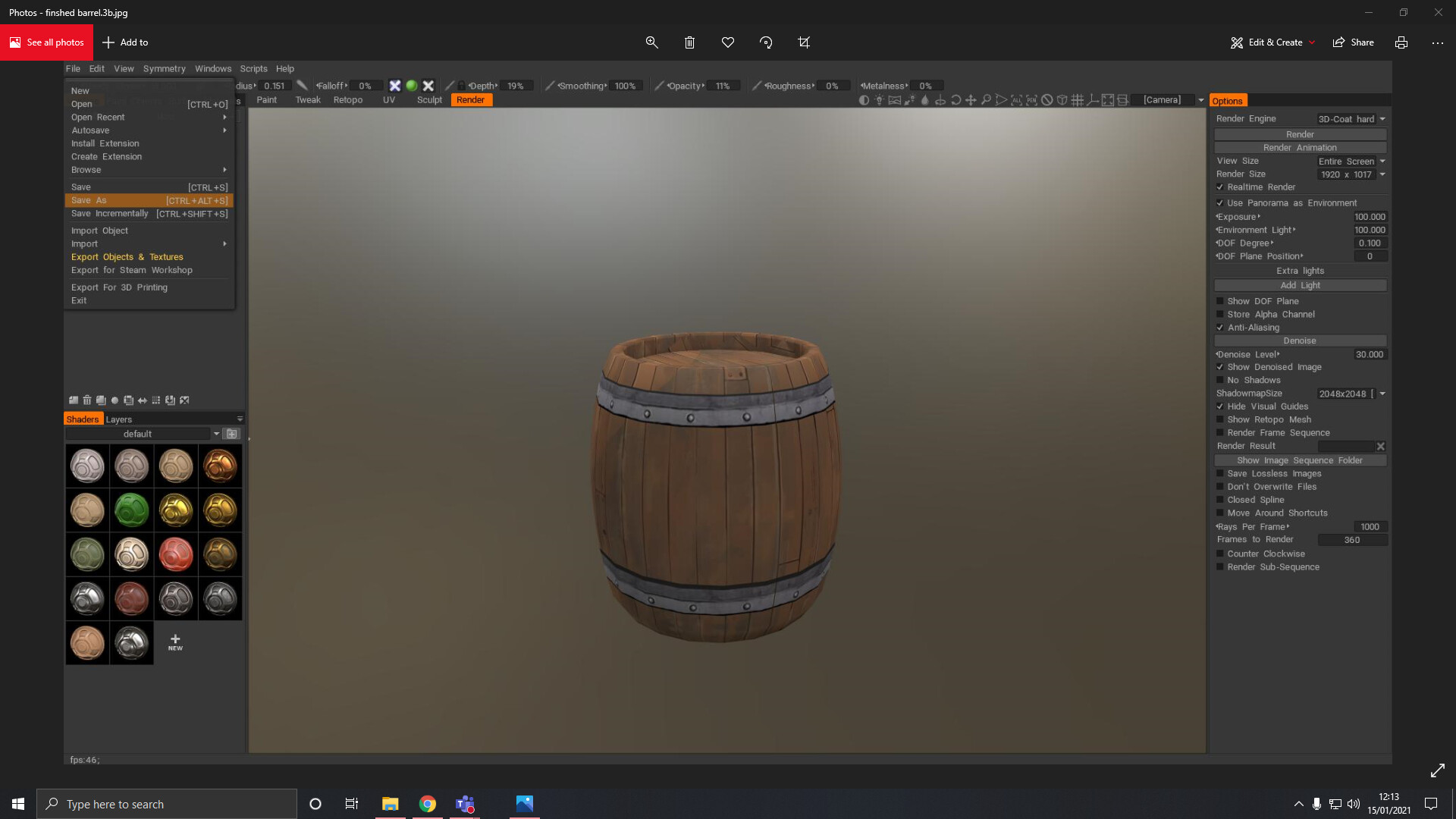 ArtStation - Barrel textured
