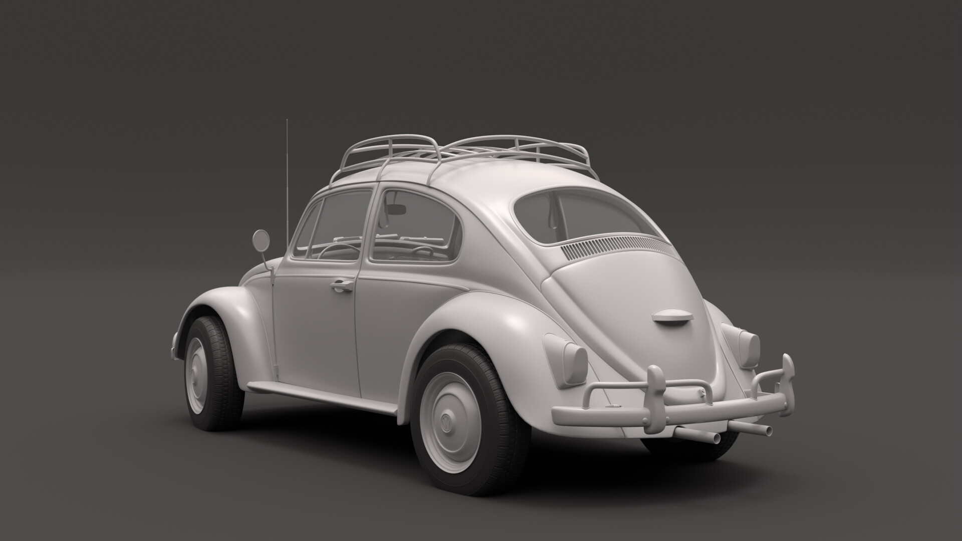 László Hauzer - Volkswagen Beetle old / retro __ Hard surface /Highpoly