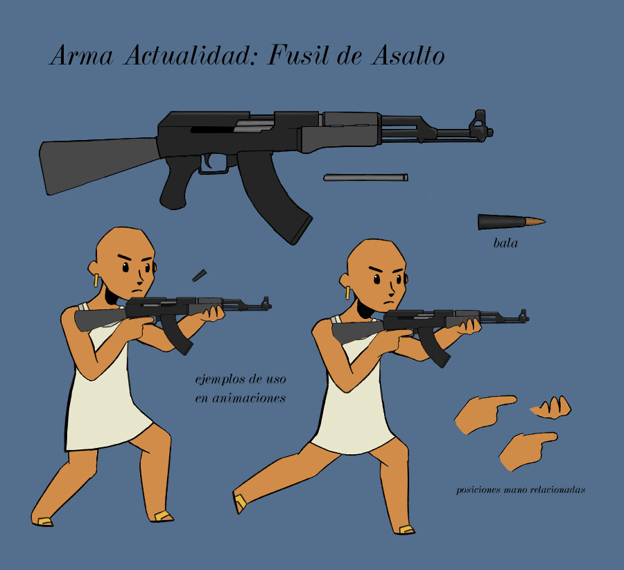 Anime Girl Base With Gun