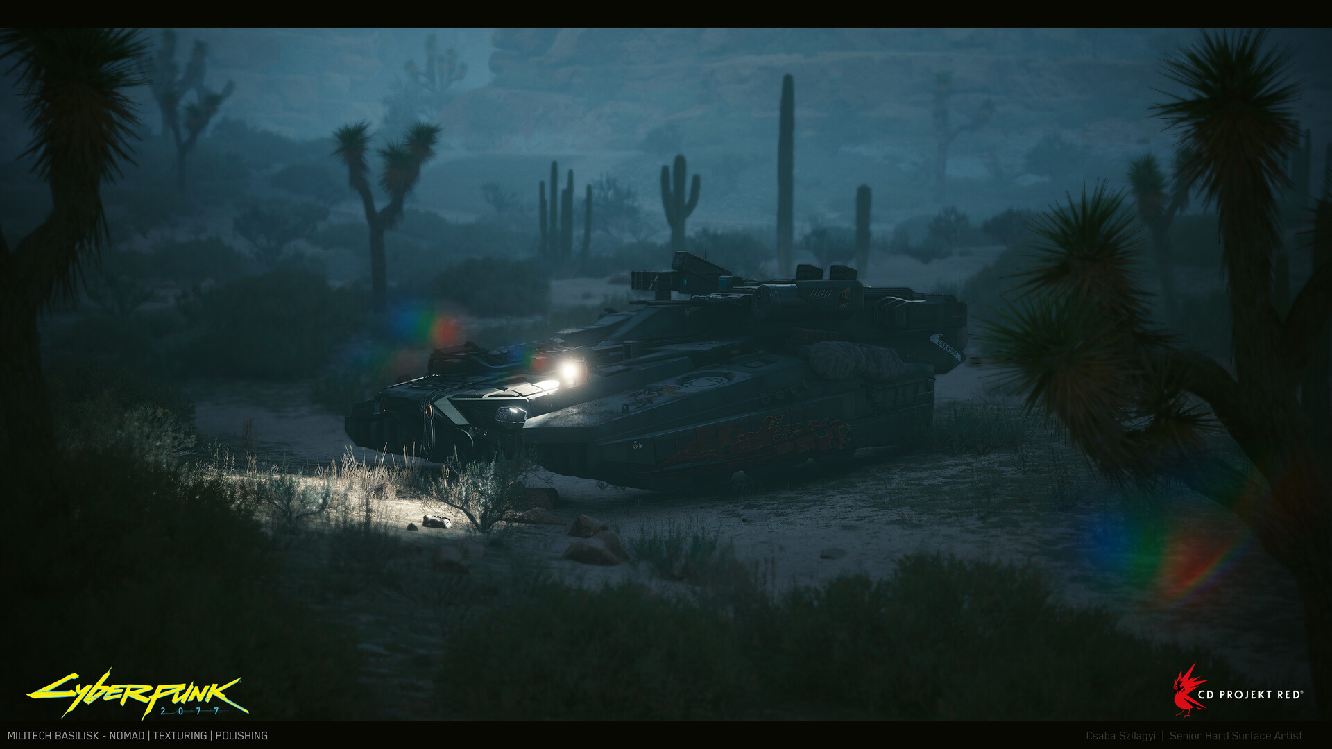 Csaba Szilagyi - Cyberpunk 2077 - Militech Basilisk | Texturing | Polishing