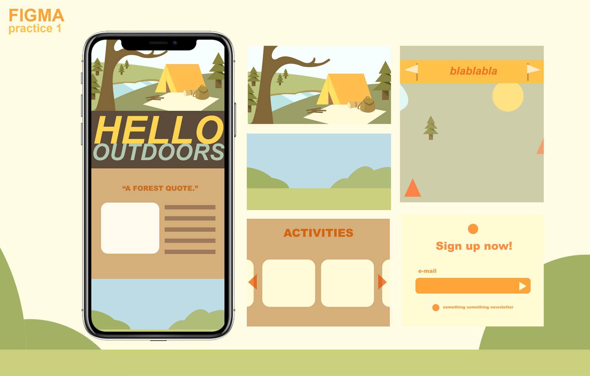 ArtStation - Simple Design Practice In Figma