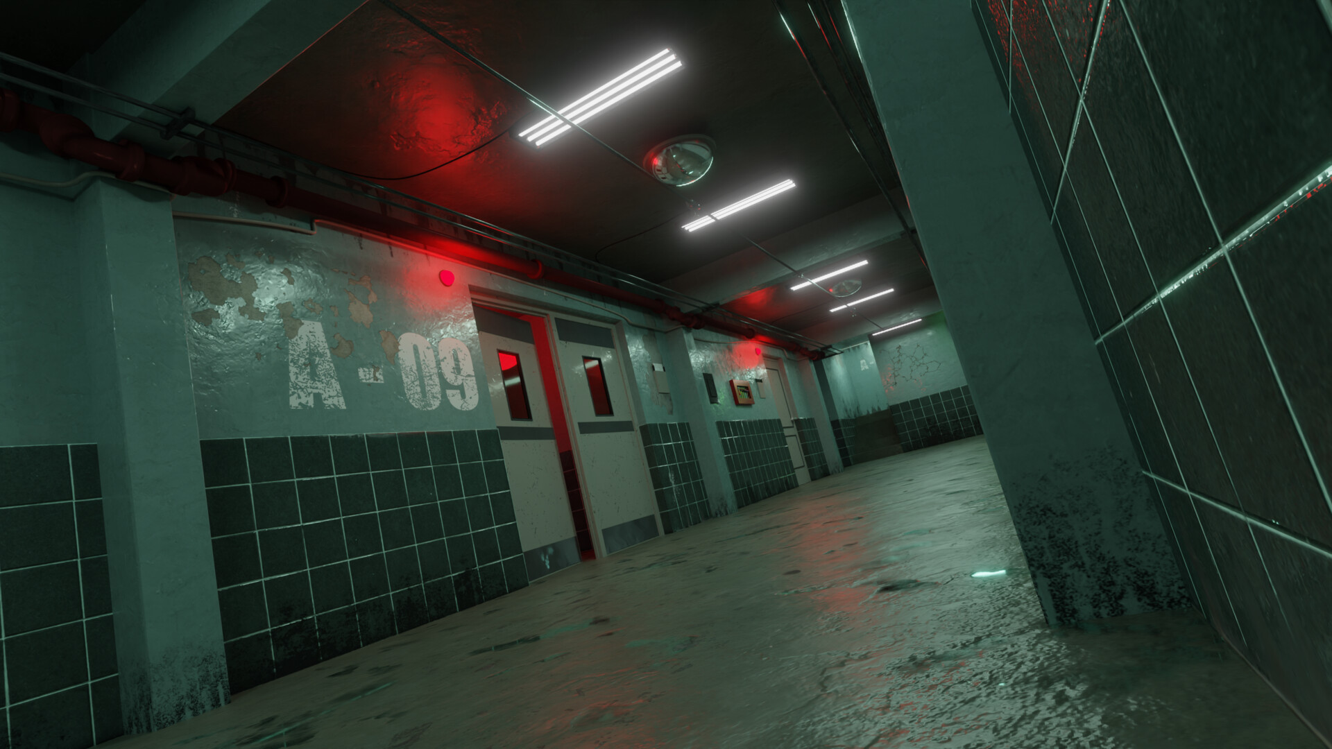 ArtStation - Emergency corridor