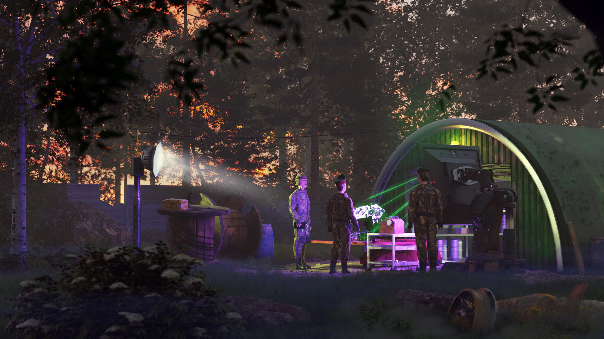 ArtStation - Secret hangar with ufo parts