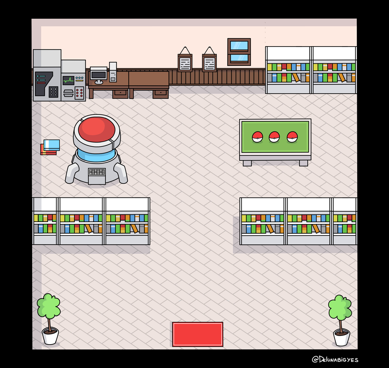 Drawing With Deluna - Professor Oak's Laboratory