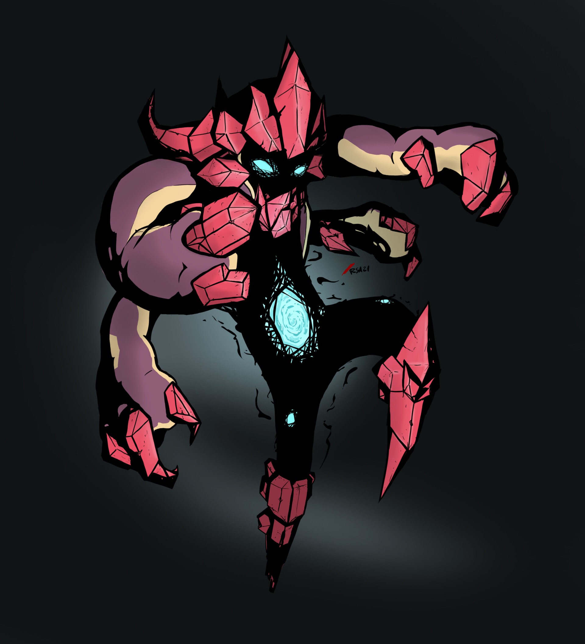 ArtStation - Myx from Temtem in darker style