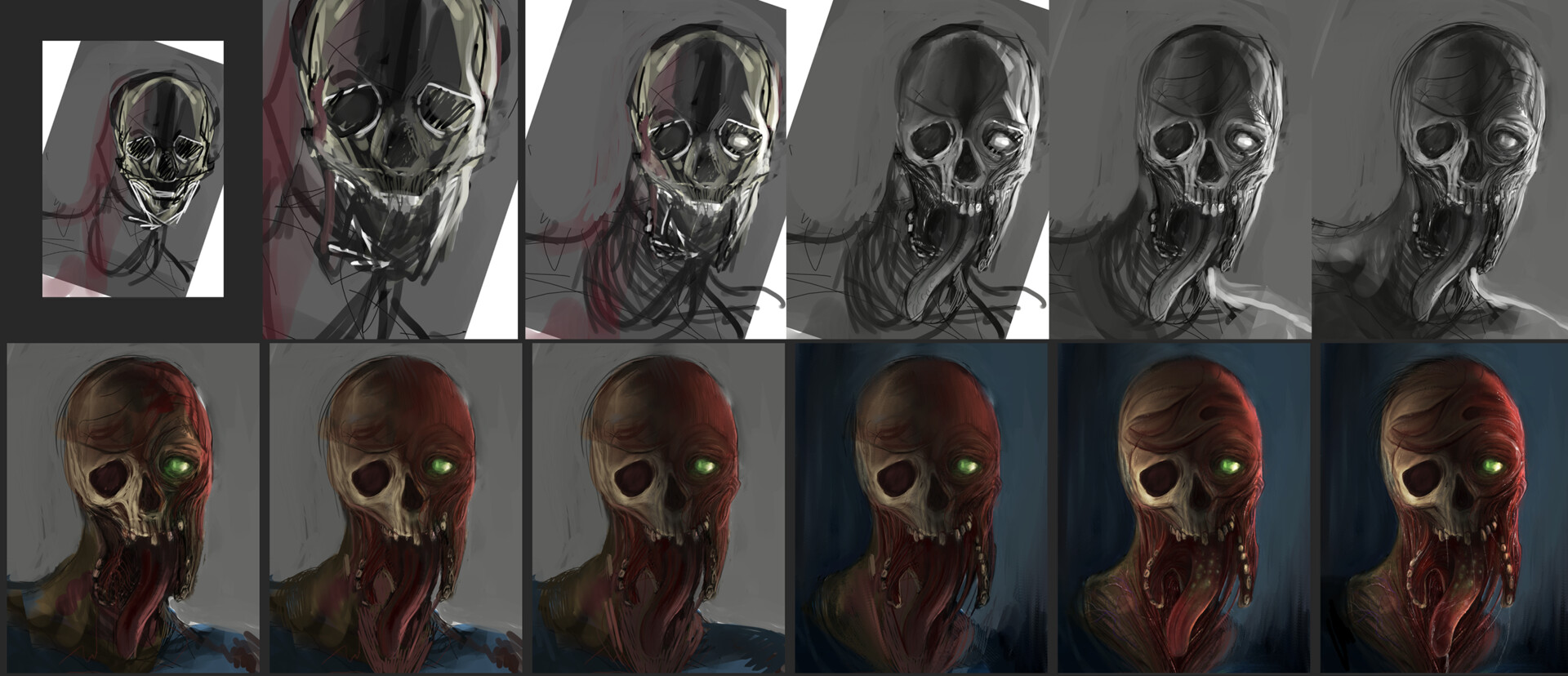 demon drawings phasmophobia