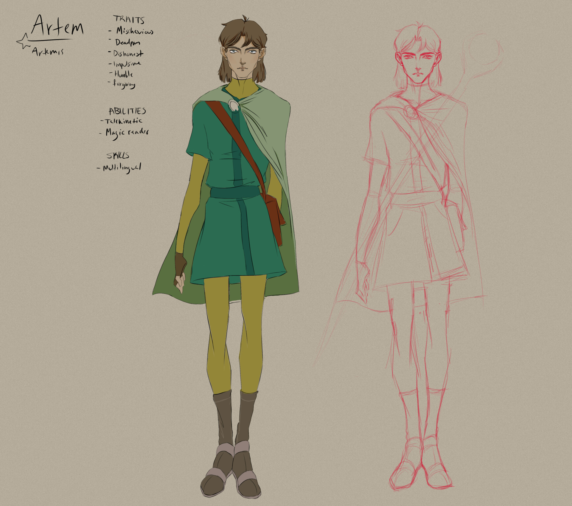 ArtStation - Unfinished character concept