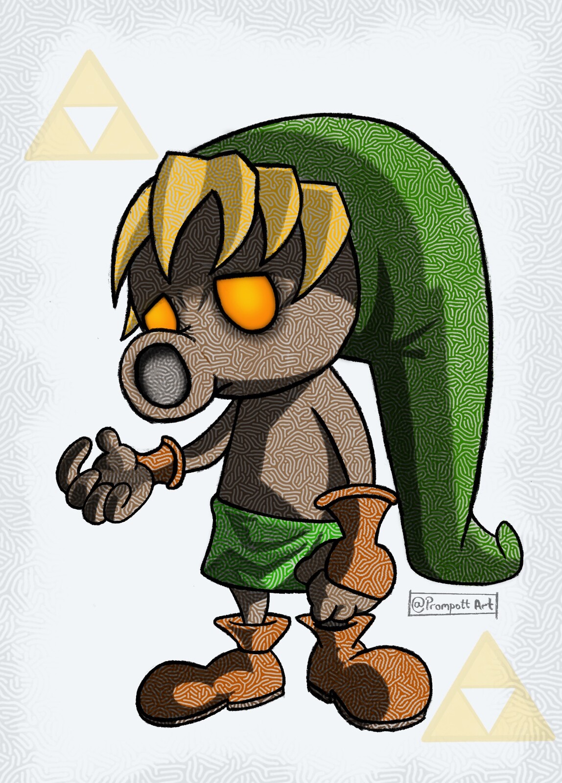 Prompott Art - Deku Link