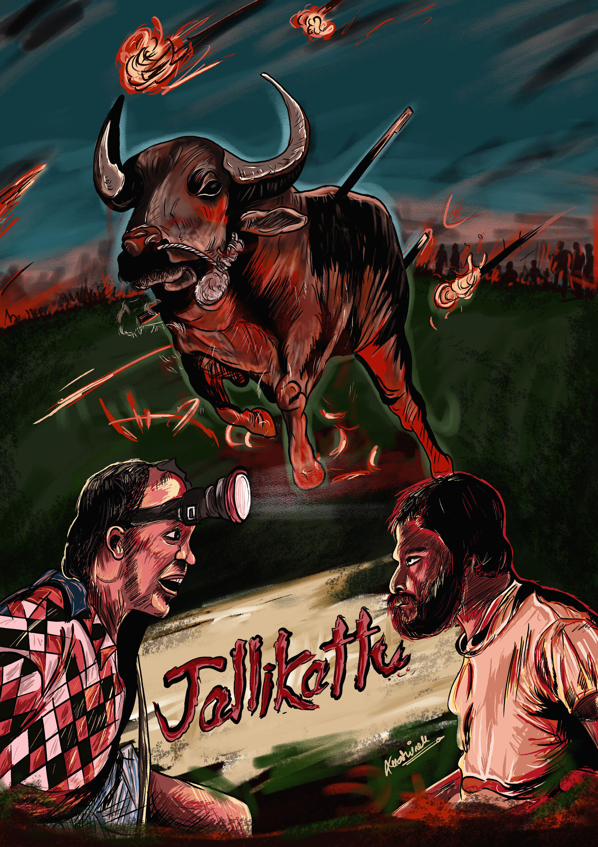ArtStation - JalliKattu Movie Poster