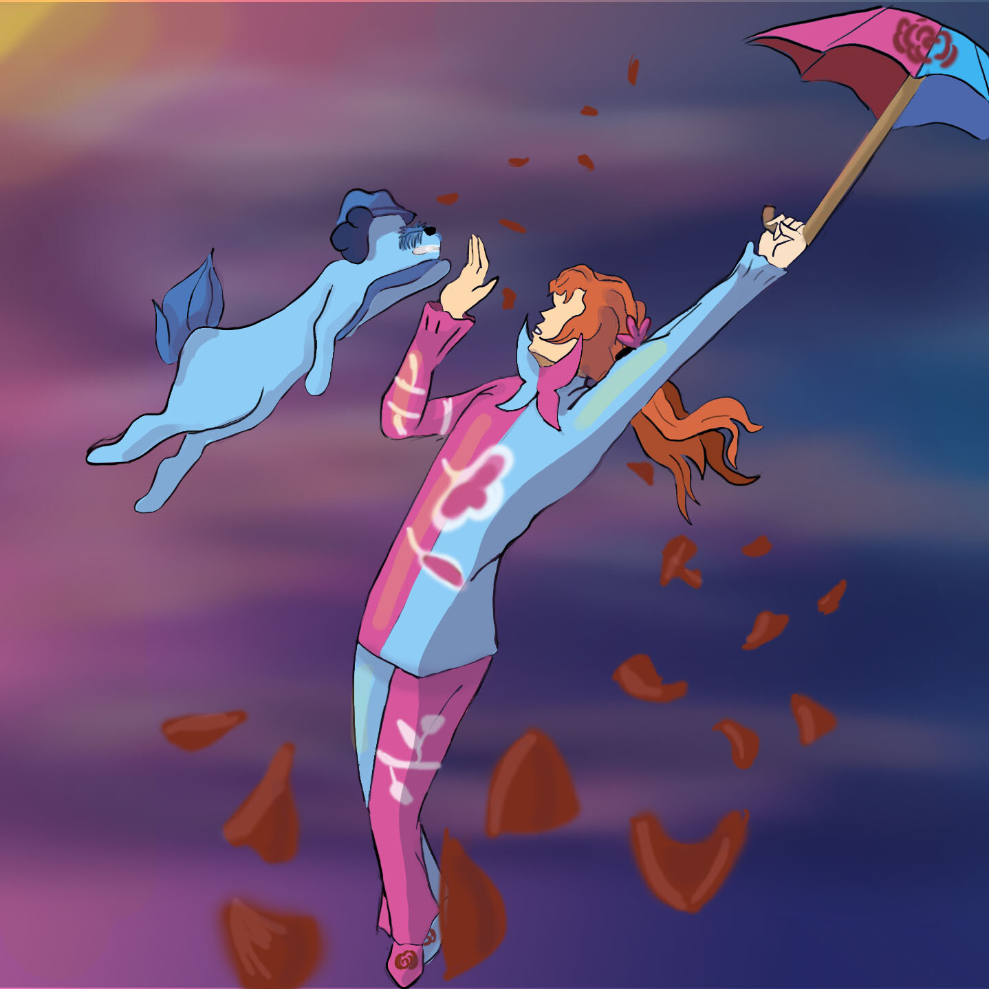 ArtStation - The Light blue puppy end