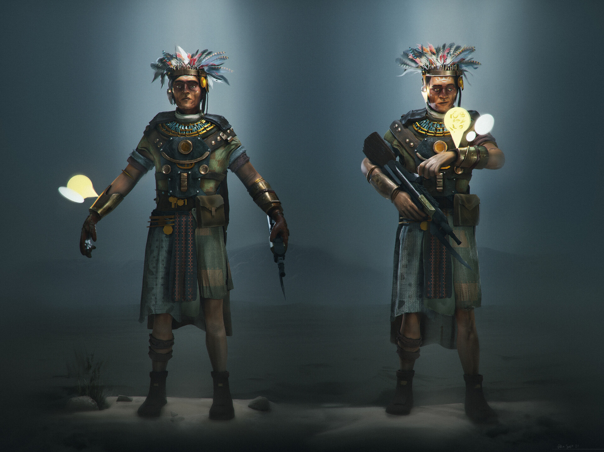 ArtStation - Aztec Inspired Traditional Millitary Uniform