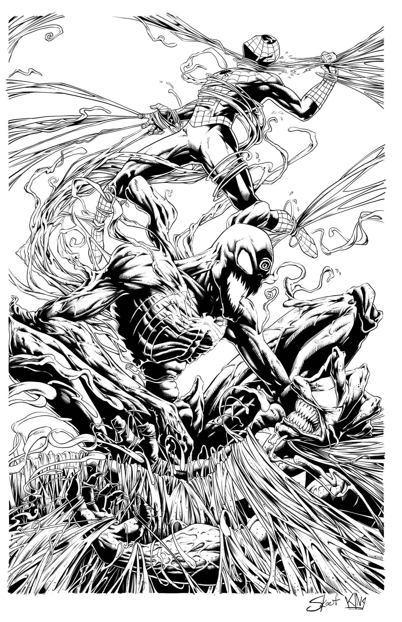 ArtStation - Absolute Carnage inks over Starnes