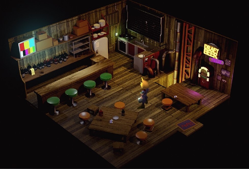 Mohamad Beirouty - Isometric: 7th Heaven Bar - Final Fantasy 7