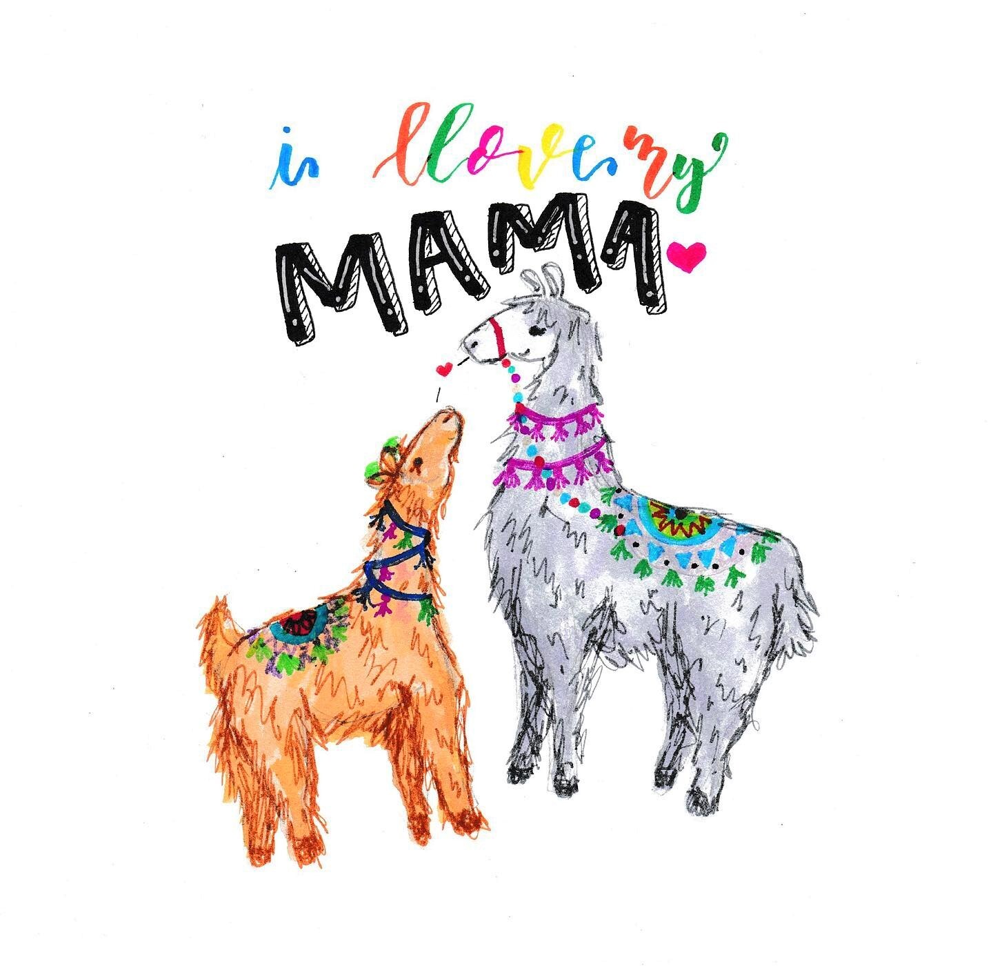 ArtStation - Llama Mama Love Illustration