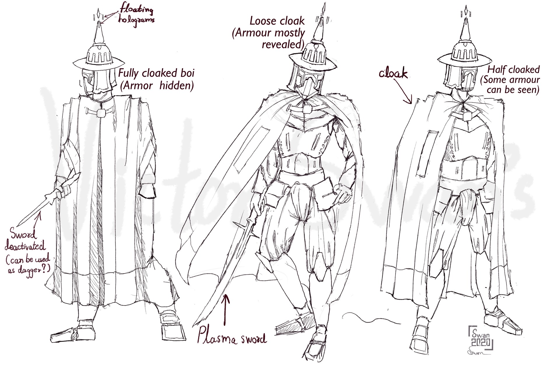 ArtStation - Fantasy Sci-Fi warrior