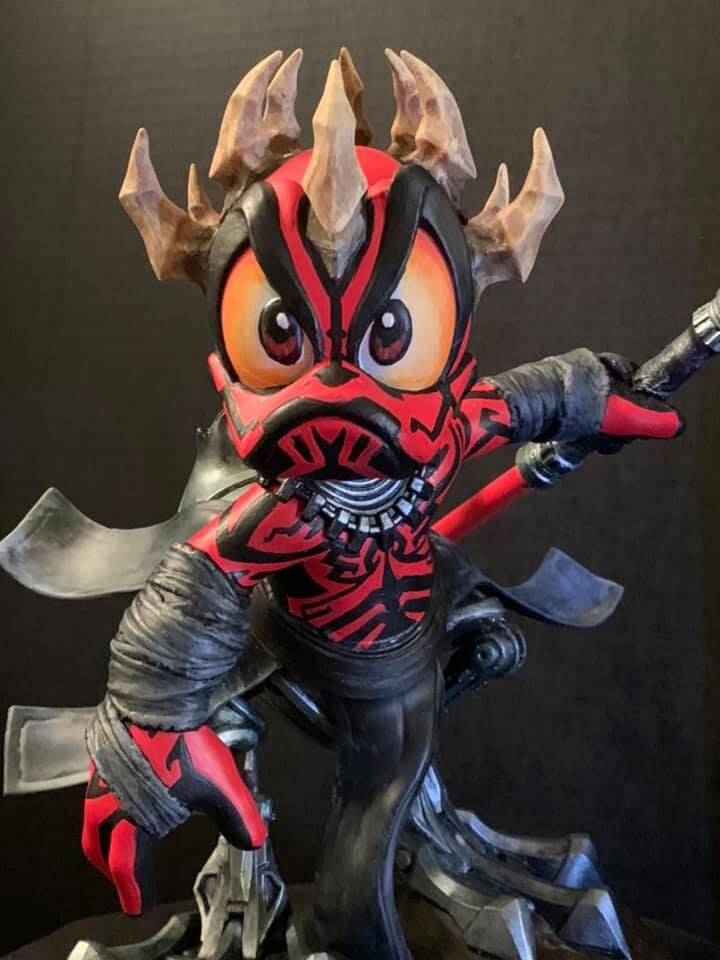 ArtStation - Donald Duck as Cyber Darth Maul Fan Art - 3D print