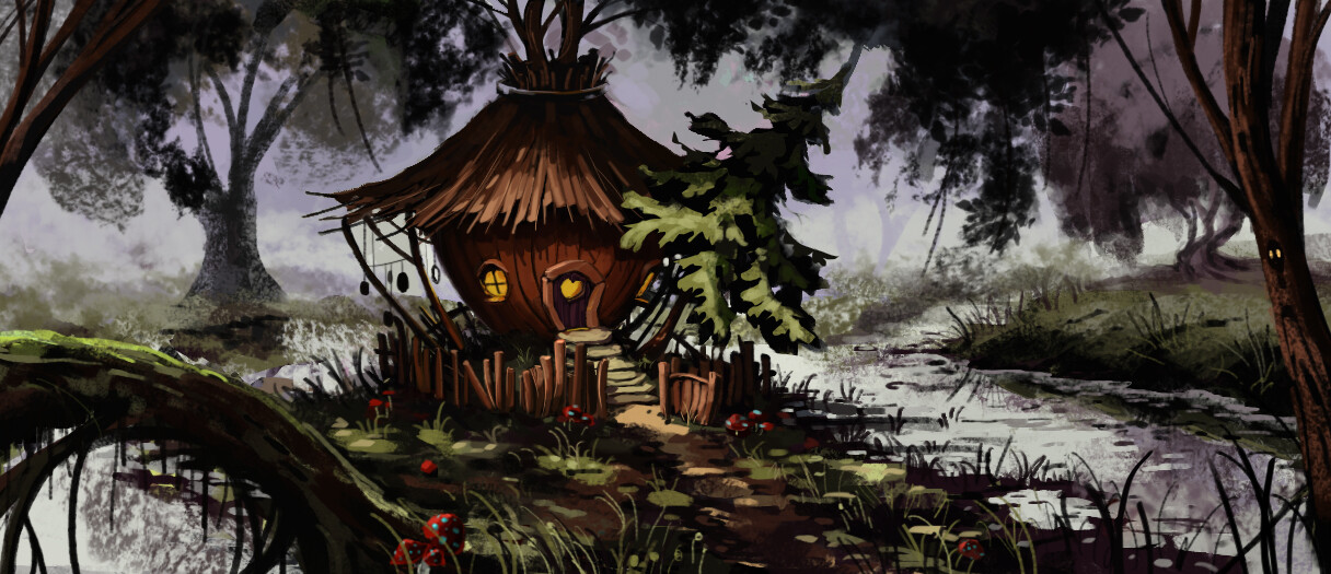 ArtStation - Swamp Hut