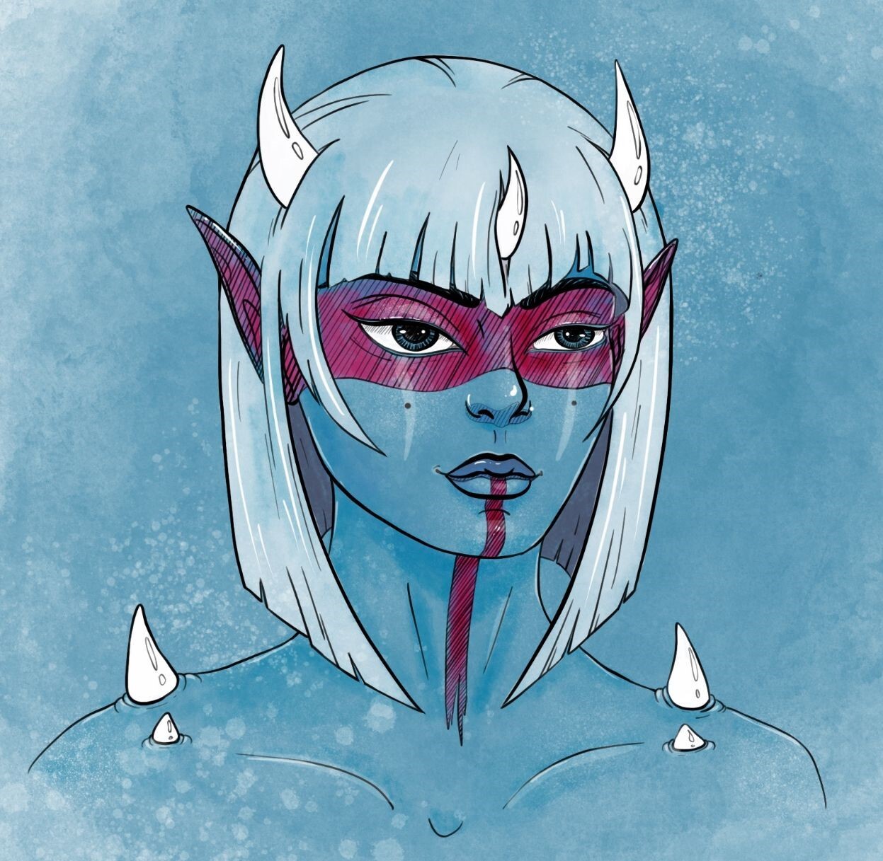 ArtStation - Blue Demoness №1