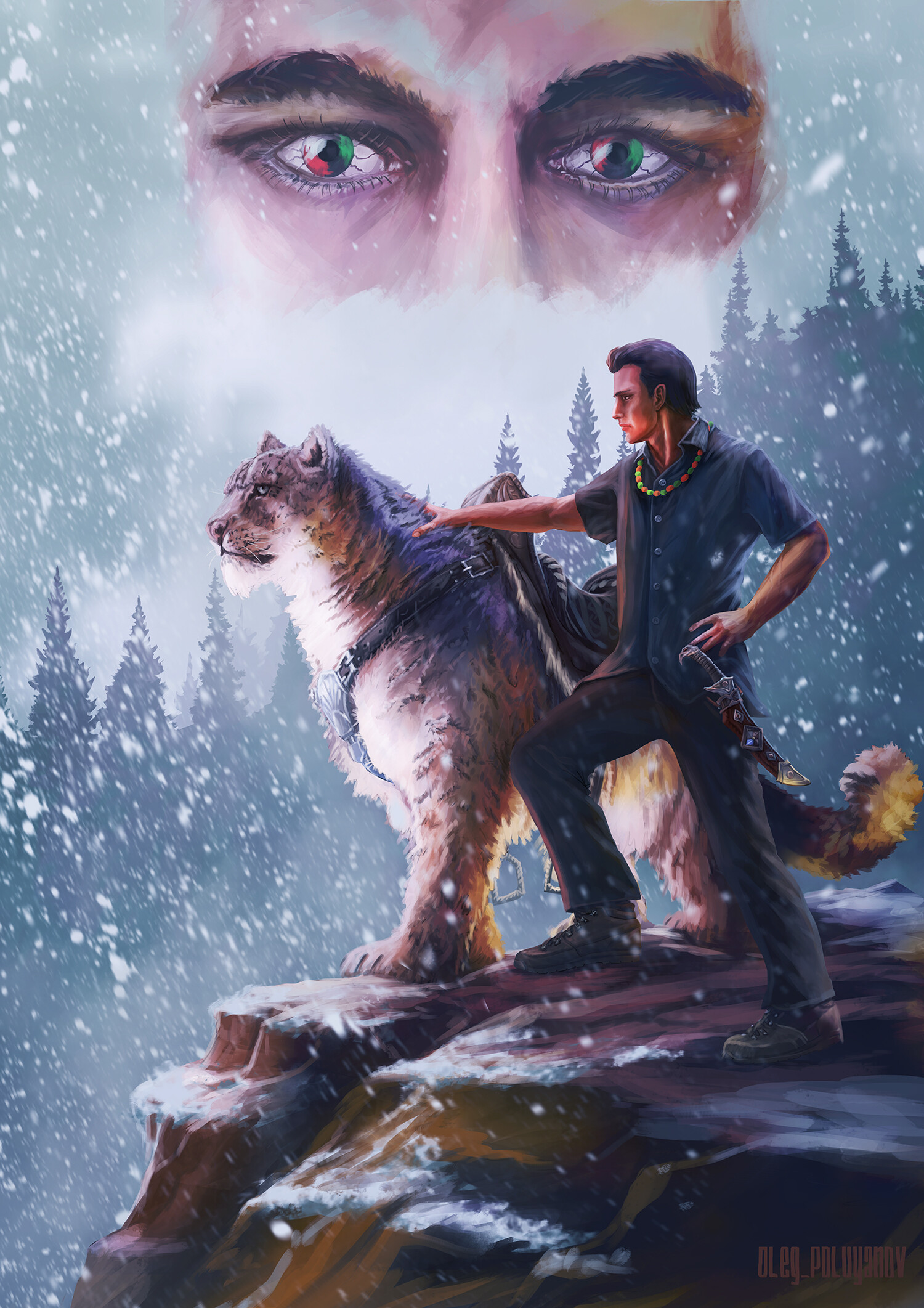 ArtStation - Hero and Snow Leopard