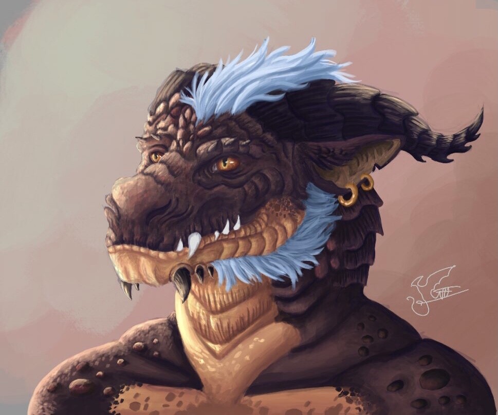 ArtStation - Ezra the dragon