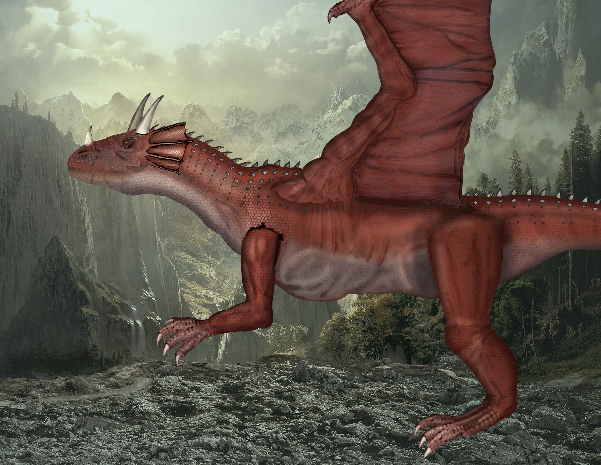 ArtStation - Red Dragon revised