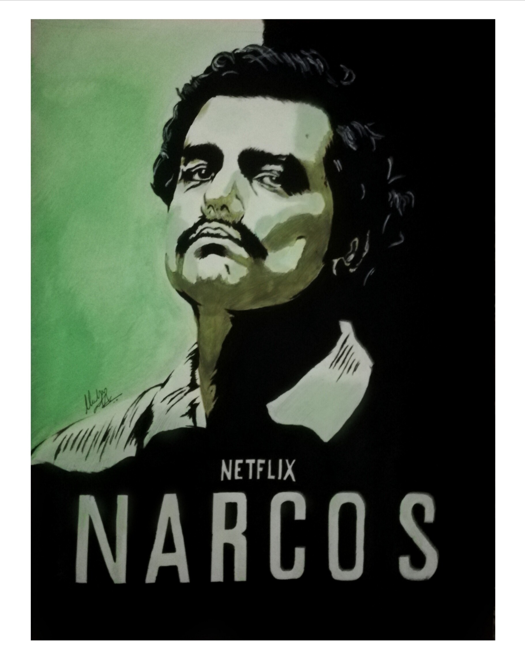 ArtStation - Pablo escobar - portrait painting (narcos)