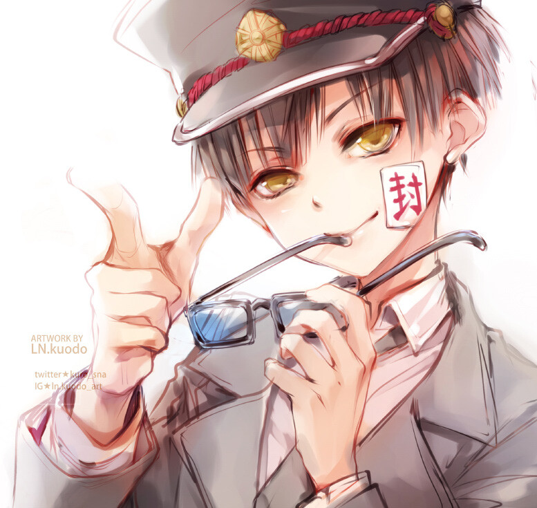 ArtStation - Hanako kun wearing suit with glasses