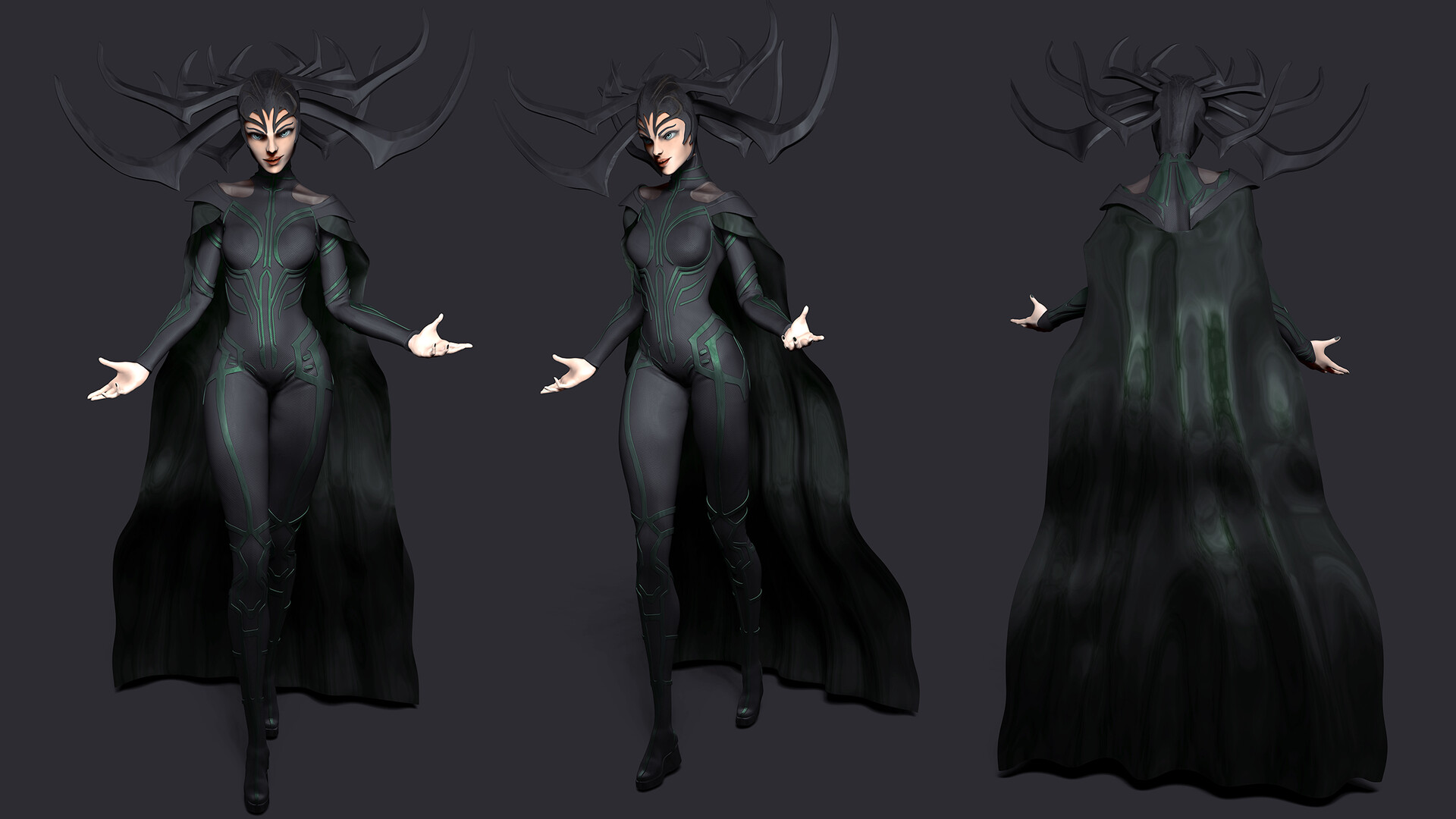 Maró Valls - Hela "Goddess of Death" -FANART- from "Thor Ragnarok"