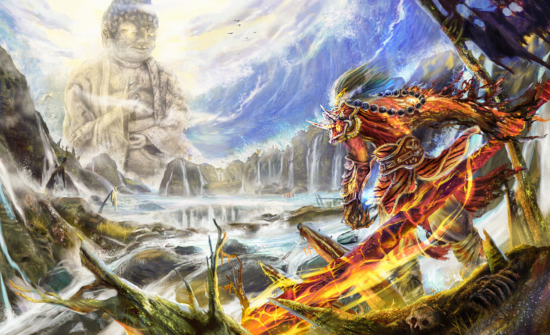 ArtStation - Fight against the Buddha