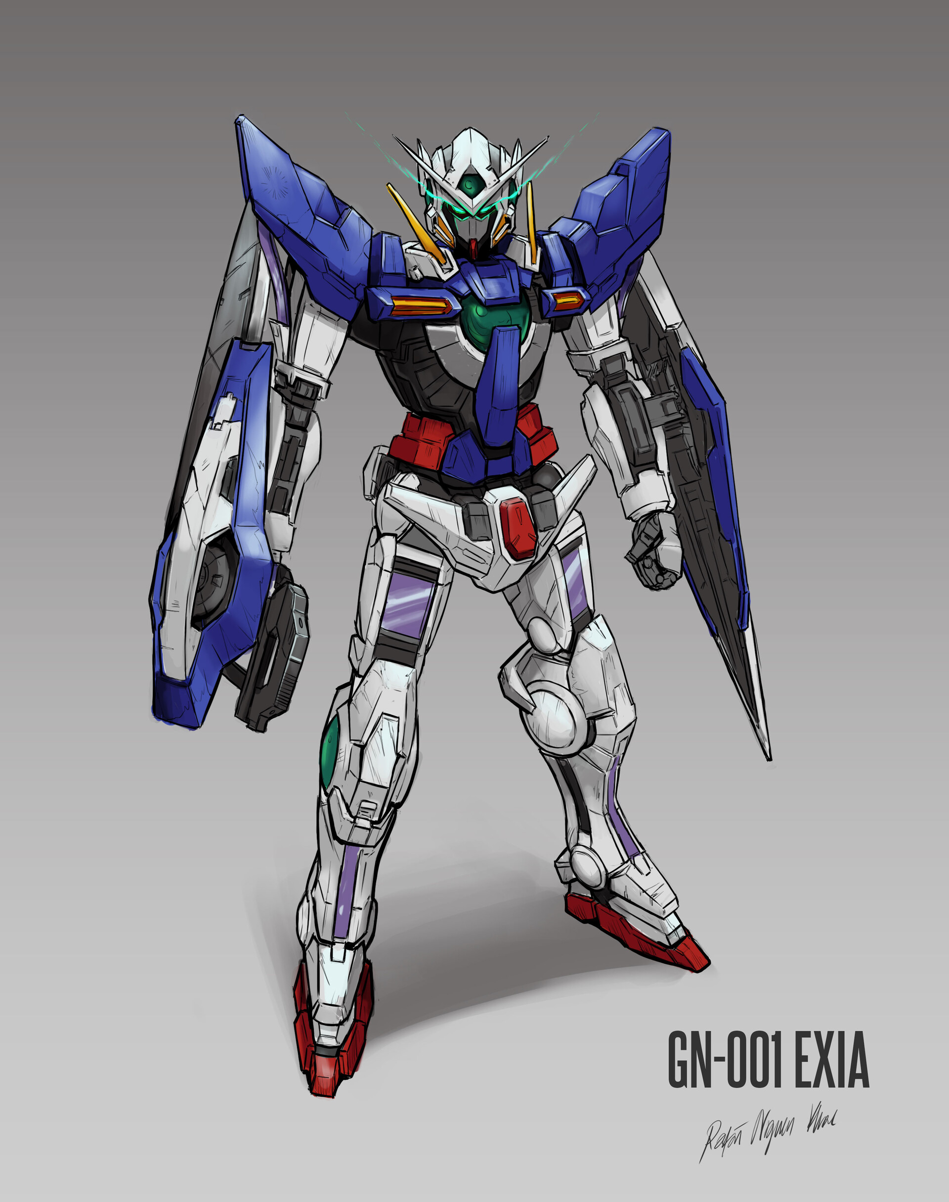 ArtStation - Gundam Exia GN-001