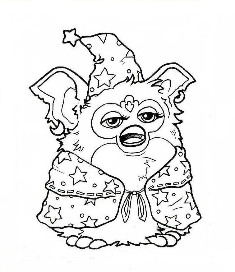 furby coloring picture
