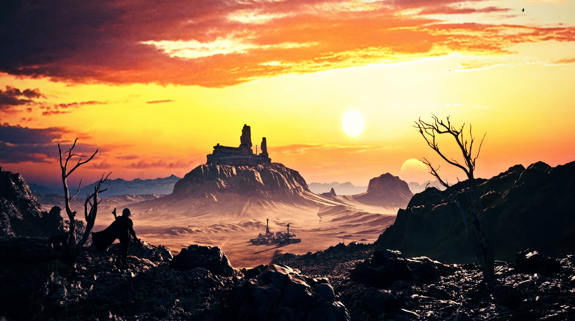 ArtStation - Tatooine sunset