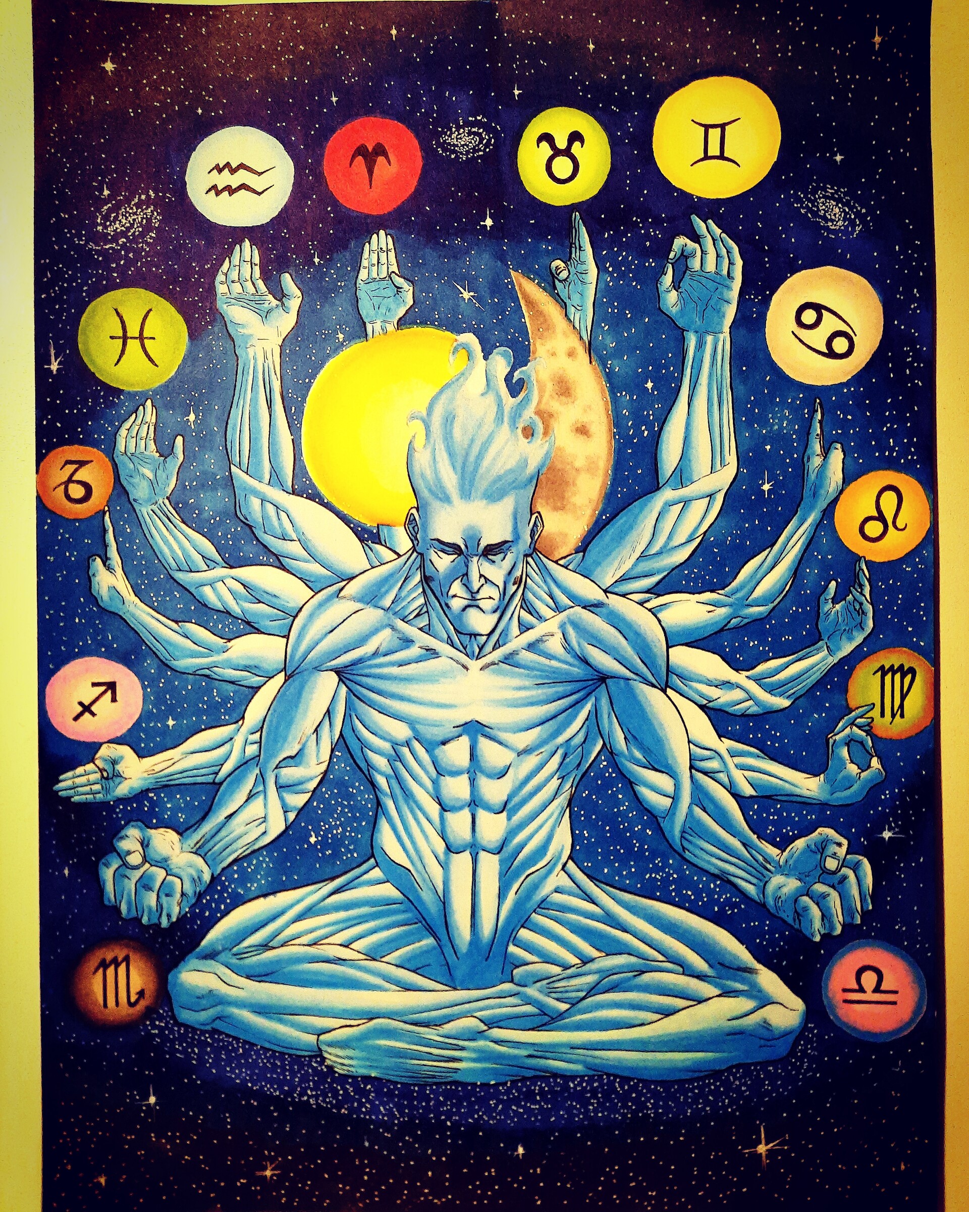 ArtStation - The Cosmic Man, private commission