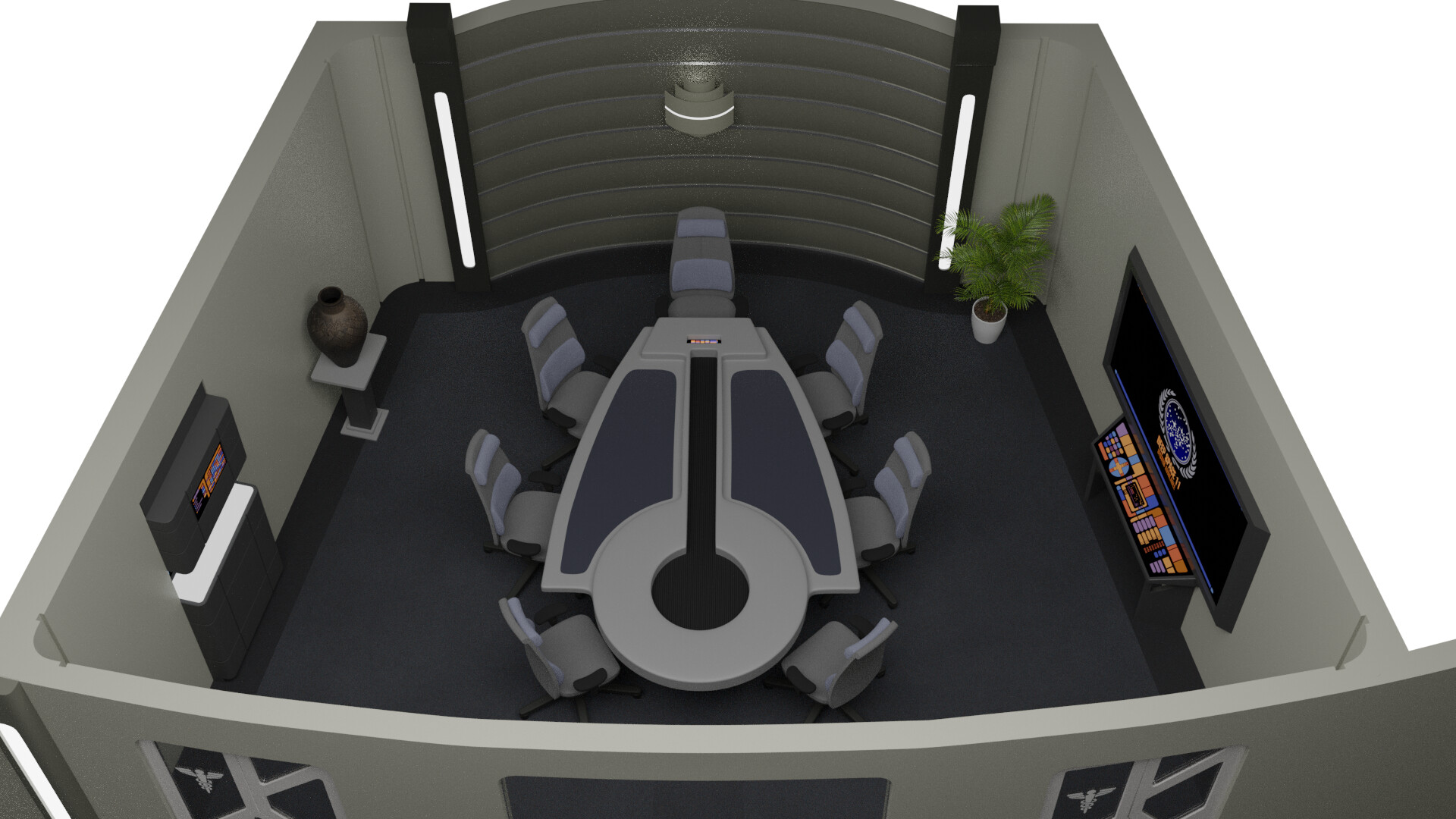 ArtStation - Star Base Infirmary Conference Room