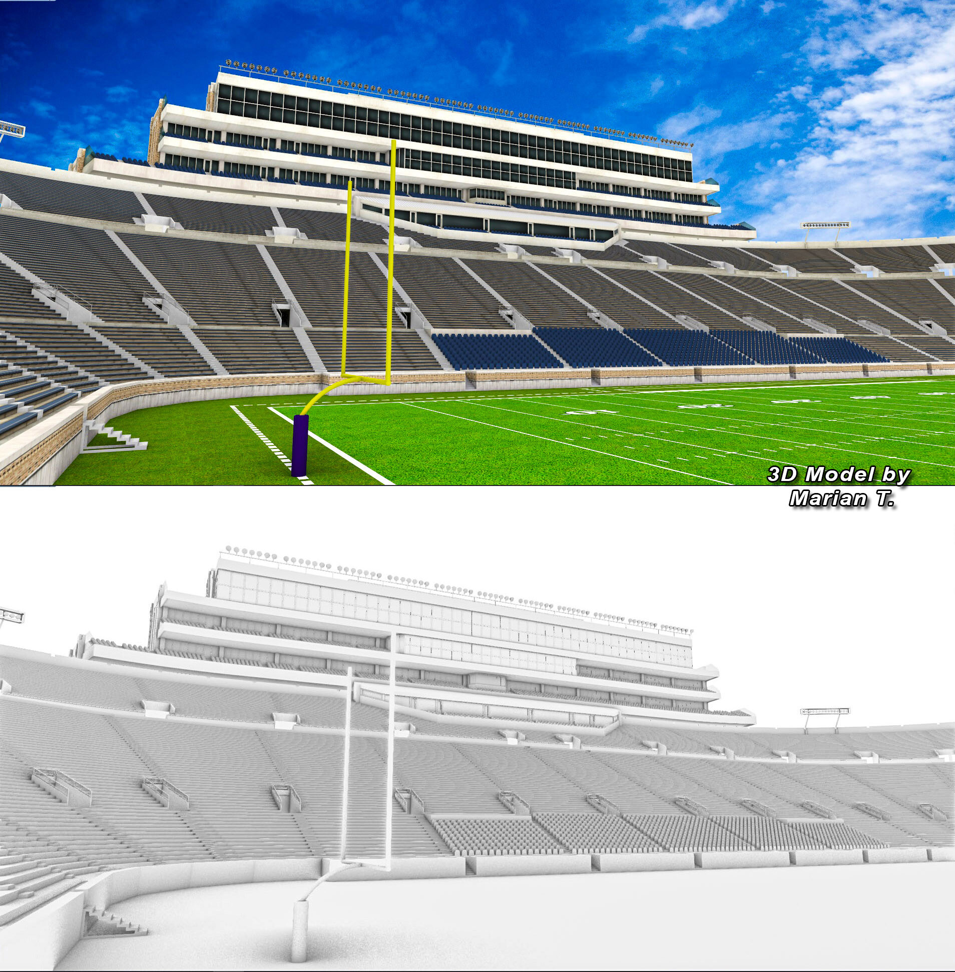 Notre Dame Stadium Seating Chart Interactive | Cabinets Matttroy