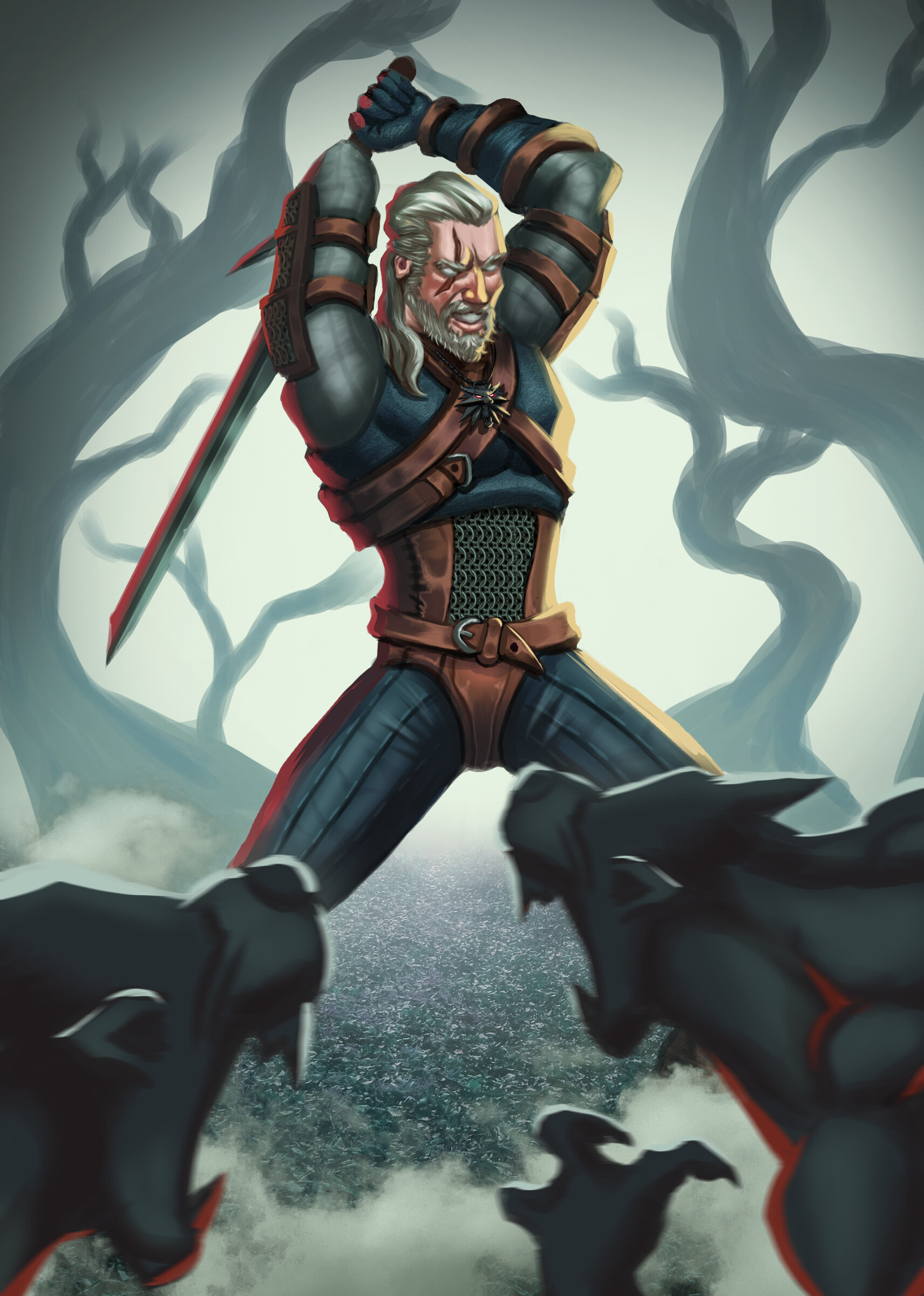 ArtStation - Forest fight