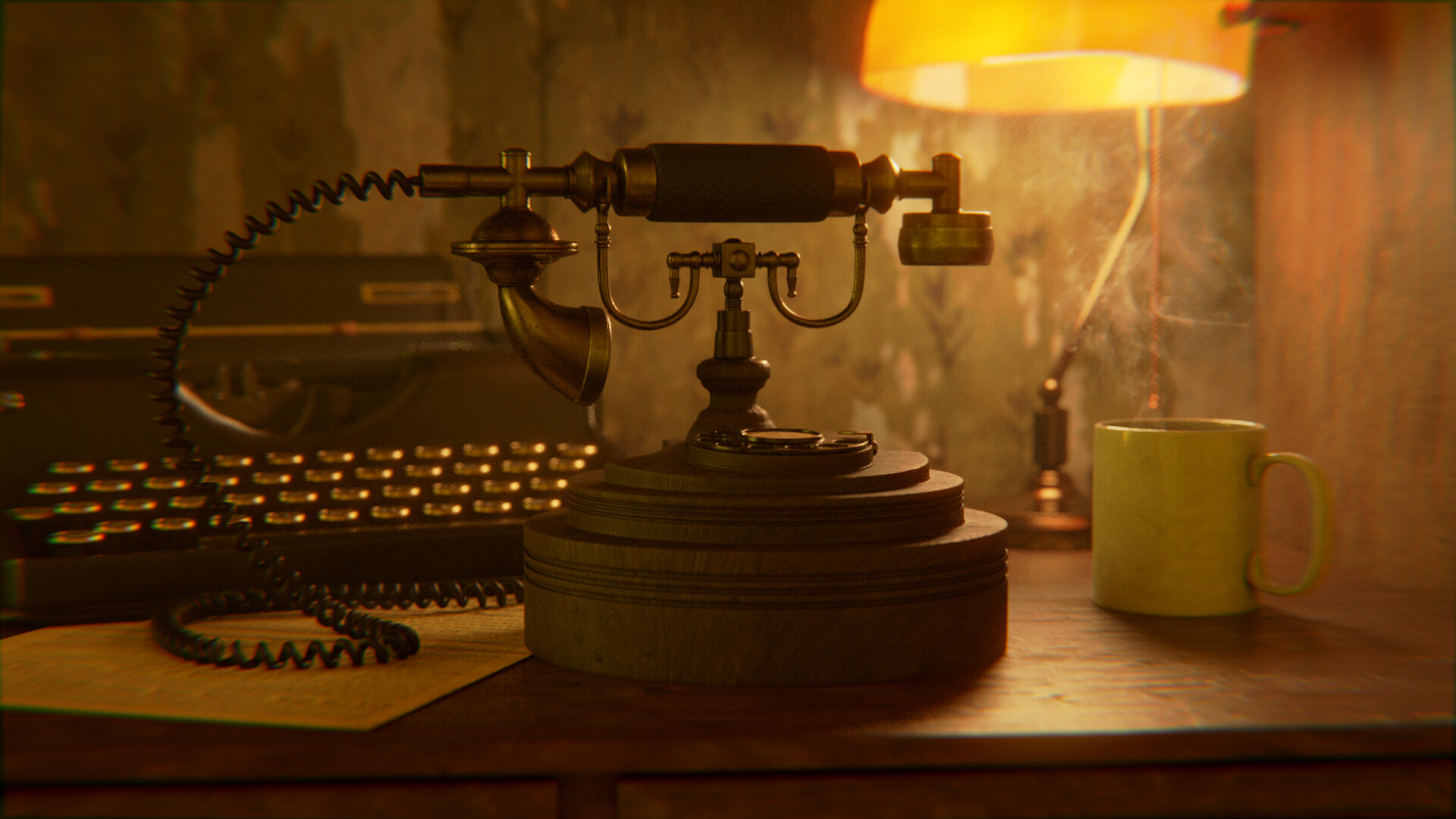 ArtStation - Vintage Rotary Phone