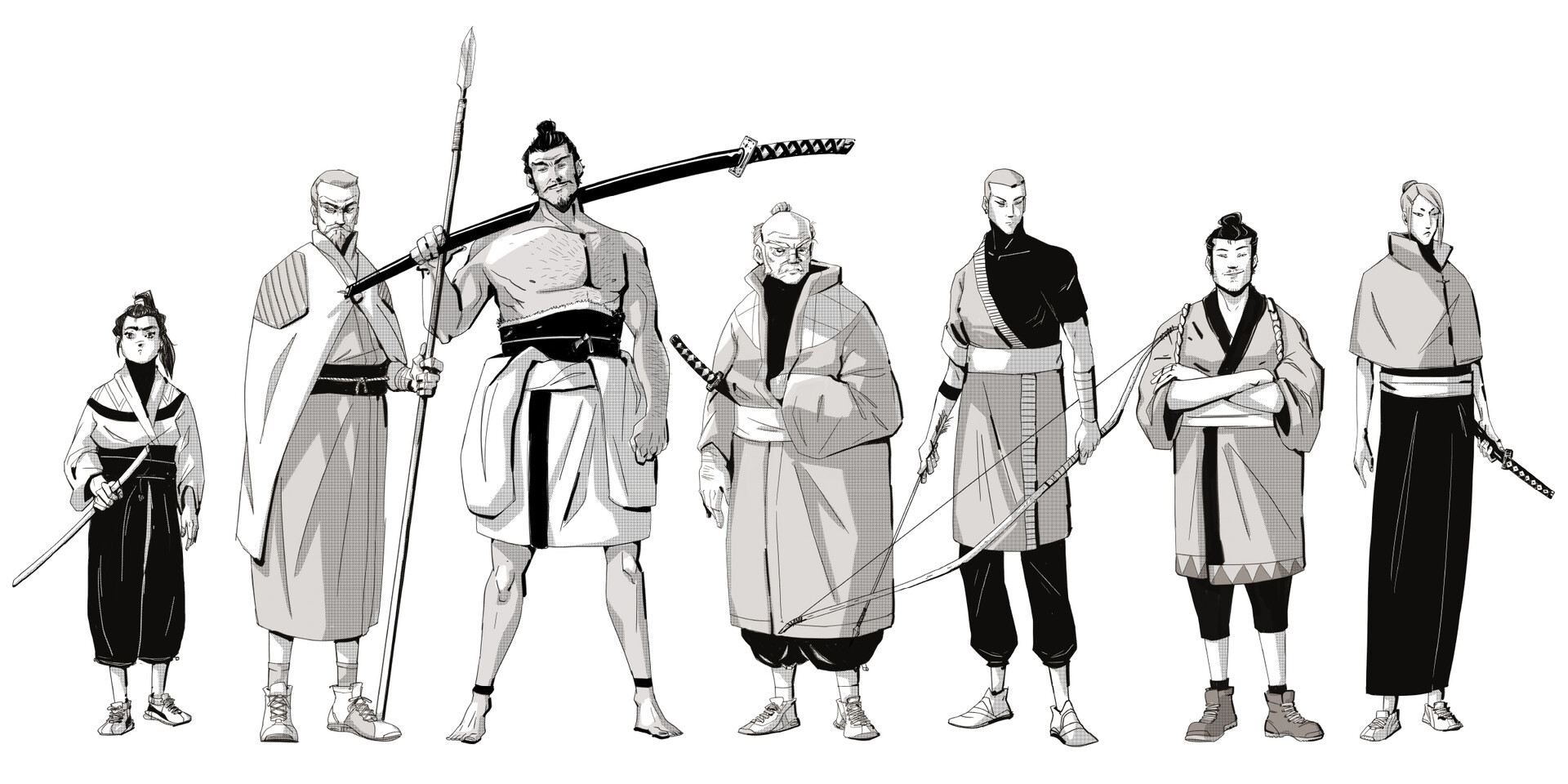 Seven Samurai Flag Design