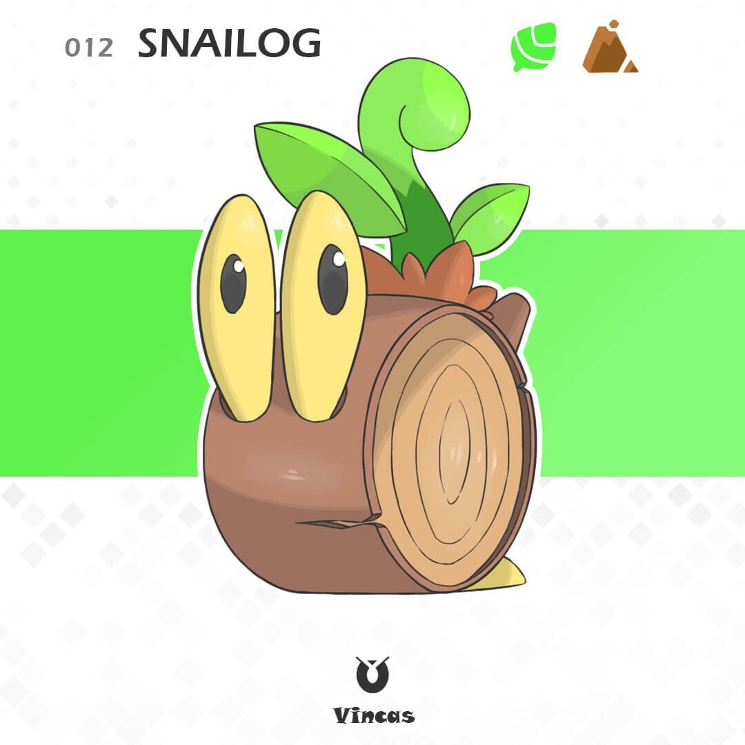 ArtStation - Fakemon 012 - SNAILOG